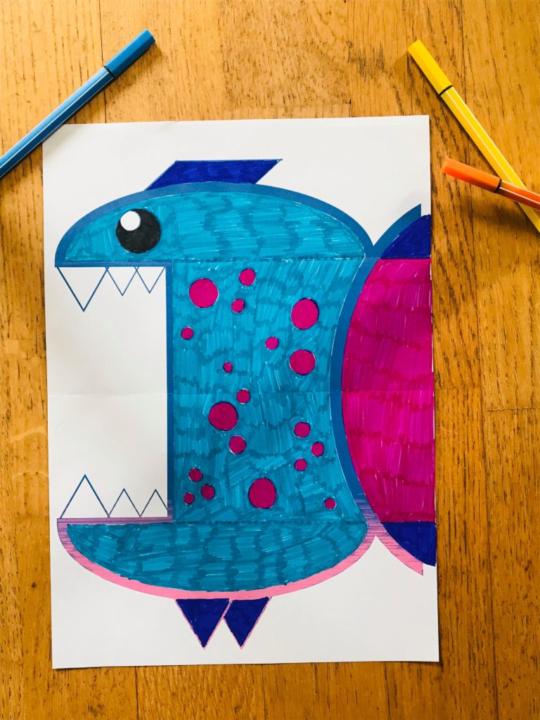 Activité poisson d'avril pour enfant, attention aux doigts! - Kreakids