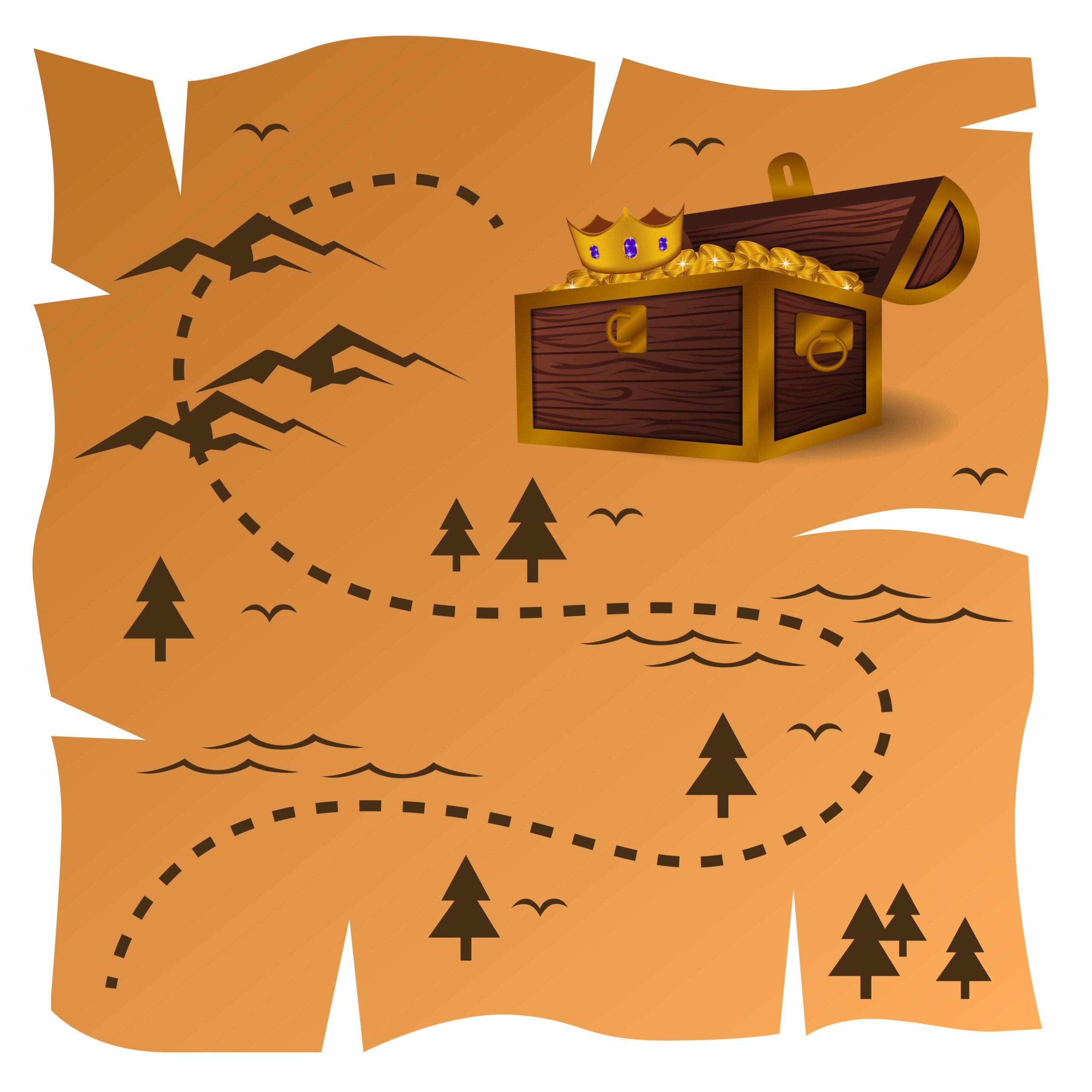Faire une chasse aux trésors facilement pour les enfants. - Kreakids