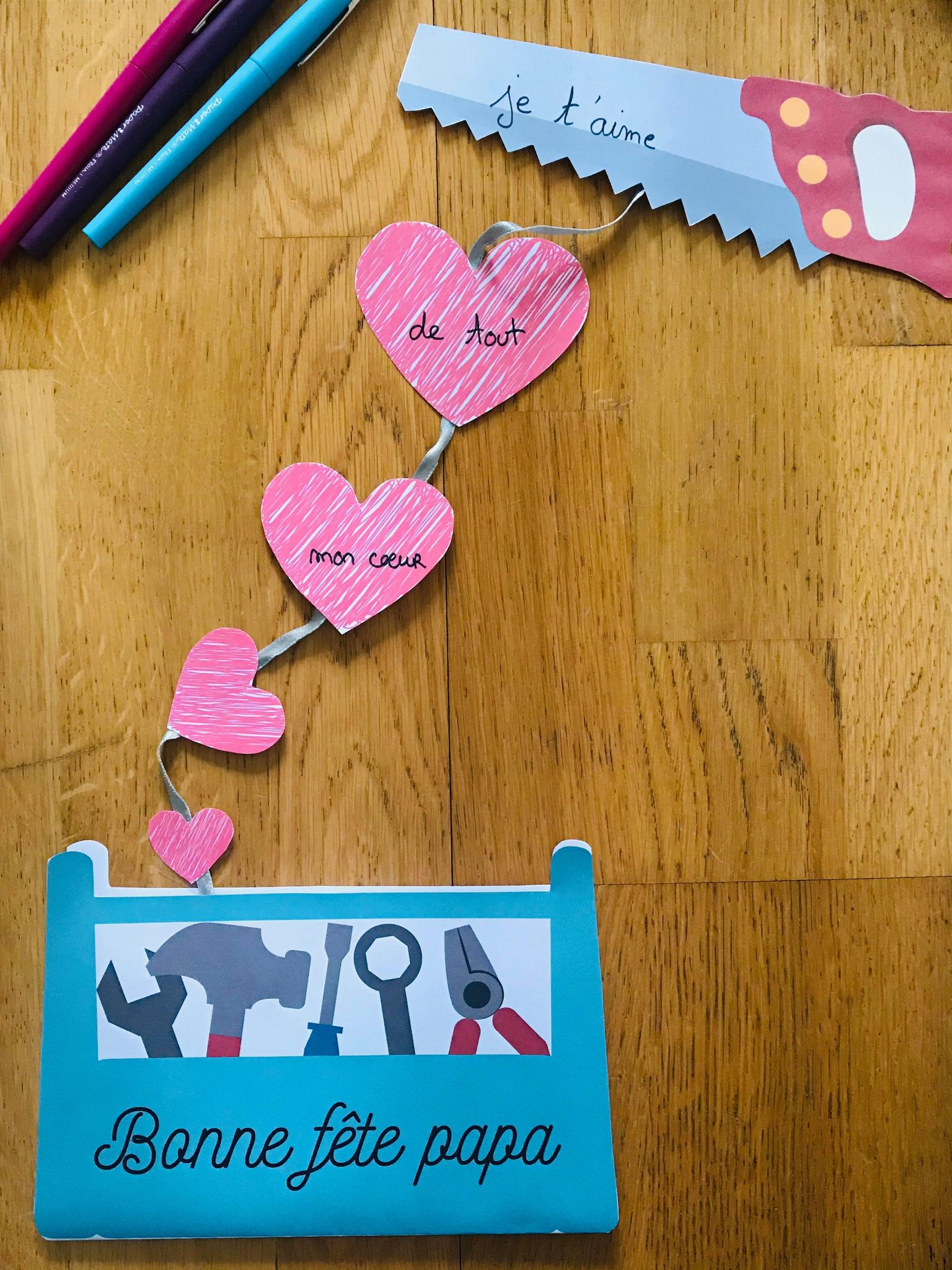 Bricolage Pour La Fête Des Pères La Boîte à Outils Kreakids