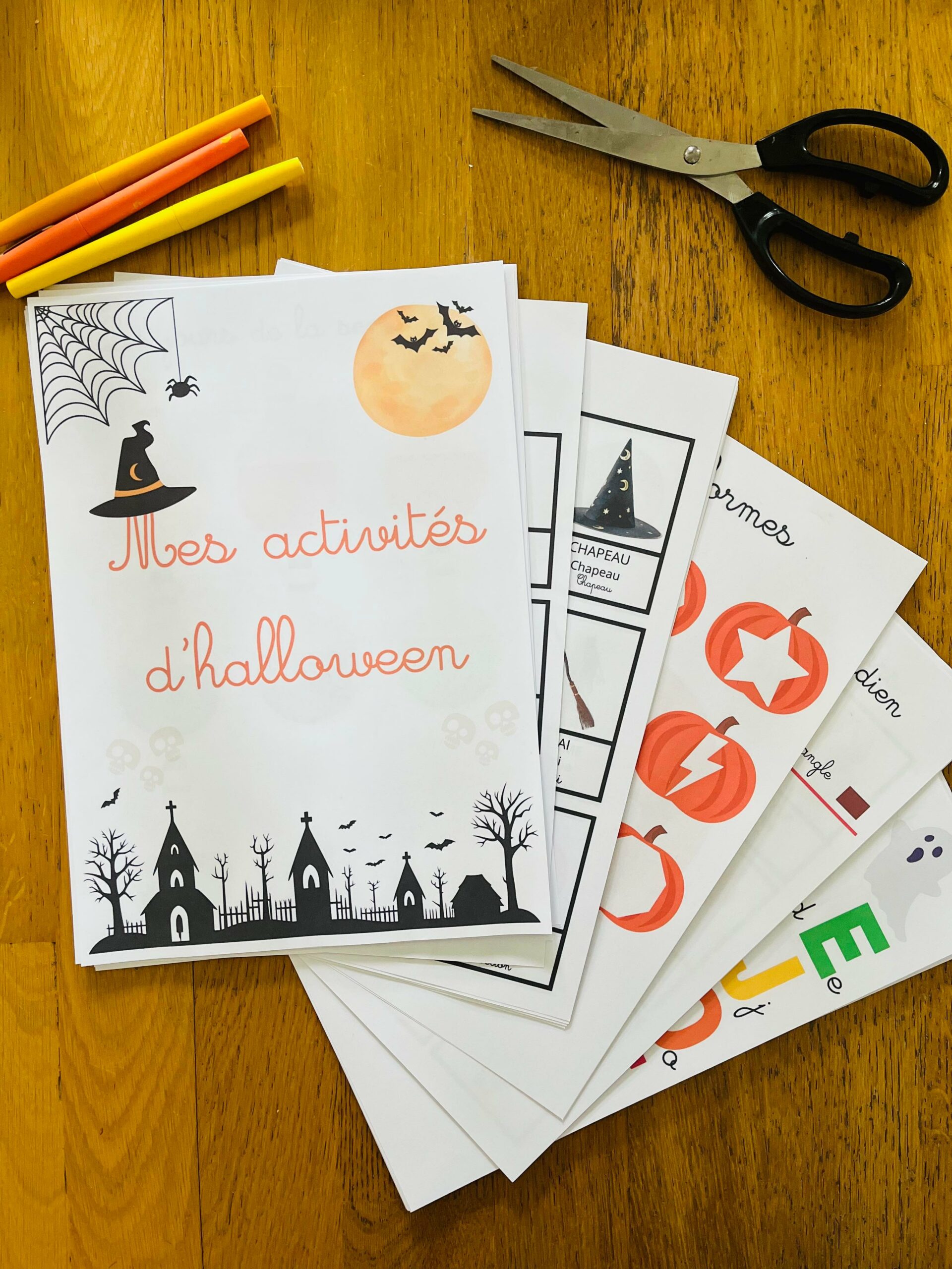 PDF quiet book halloween à imprimer - Kreakids
