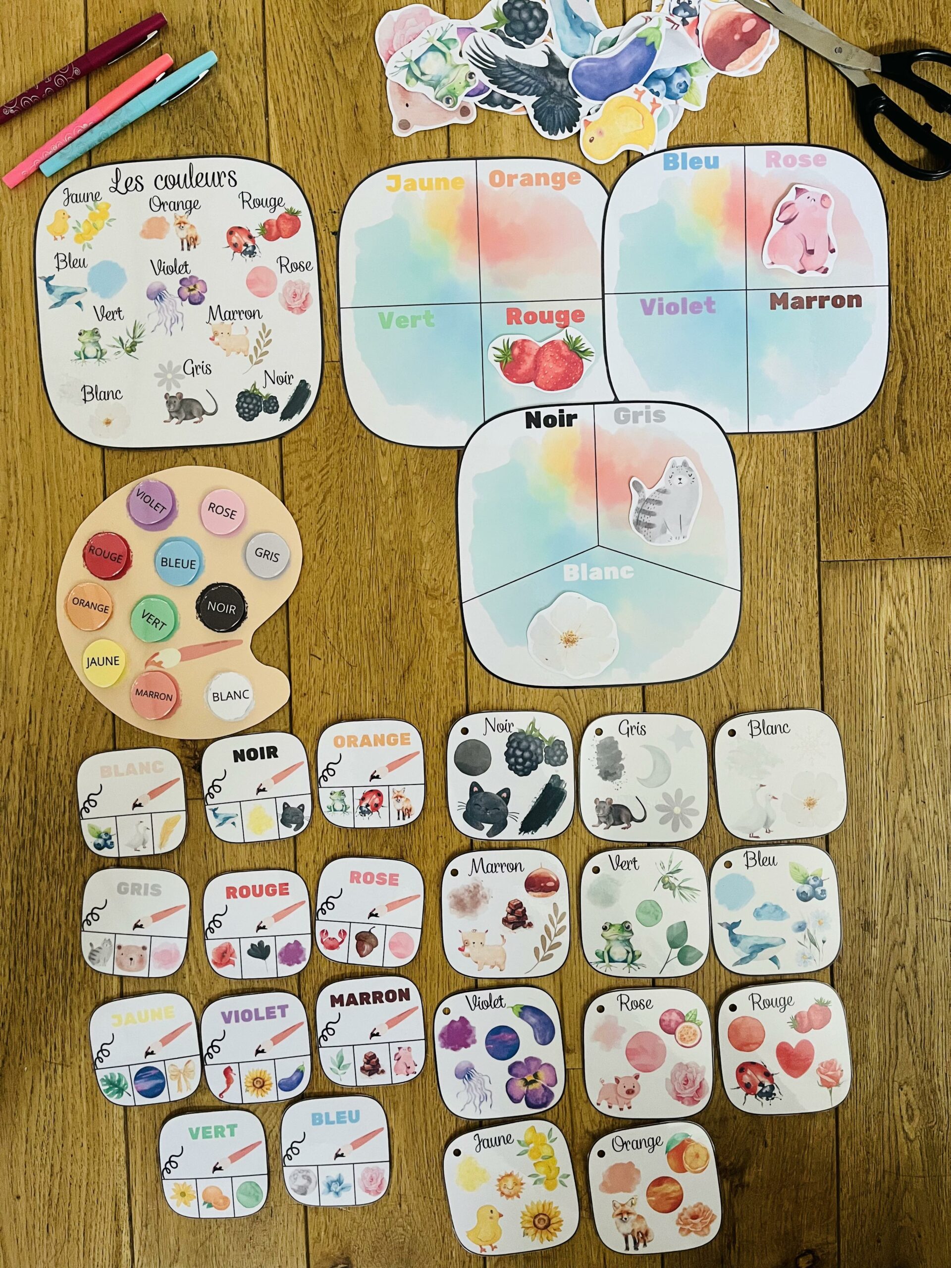 PDF de jeux éducatifs sur les couleurs - Kreakids