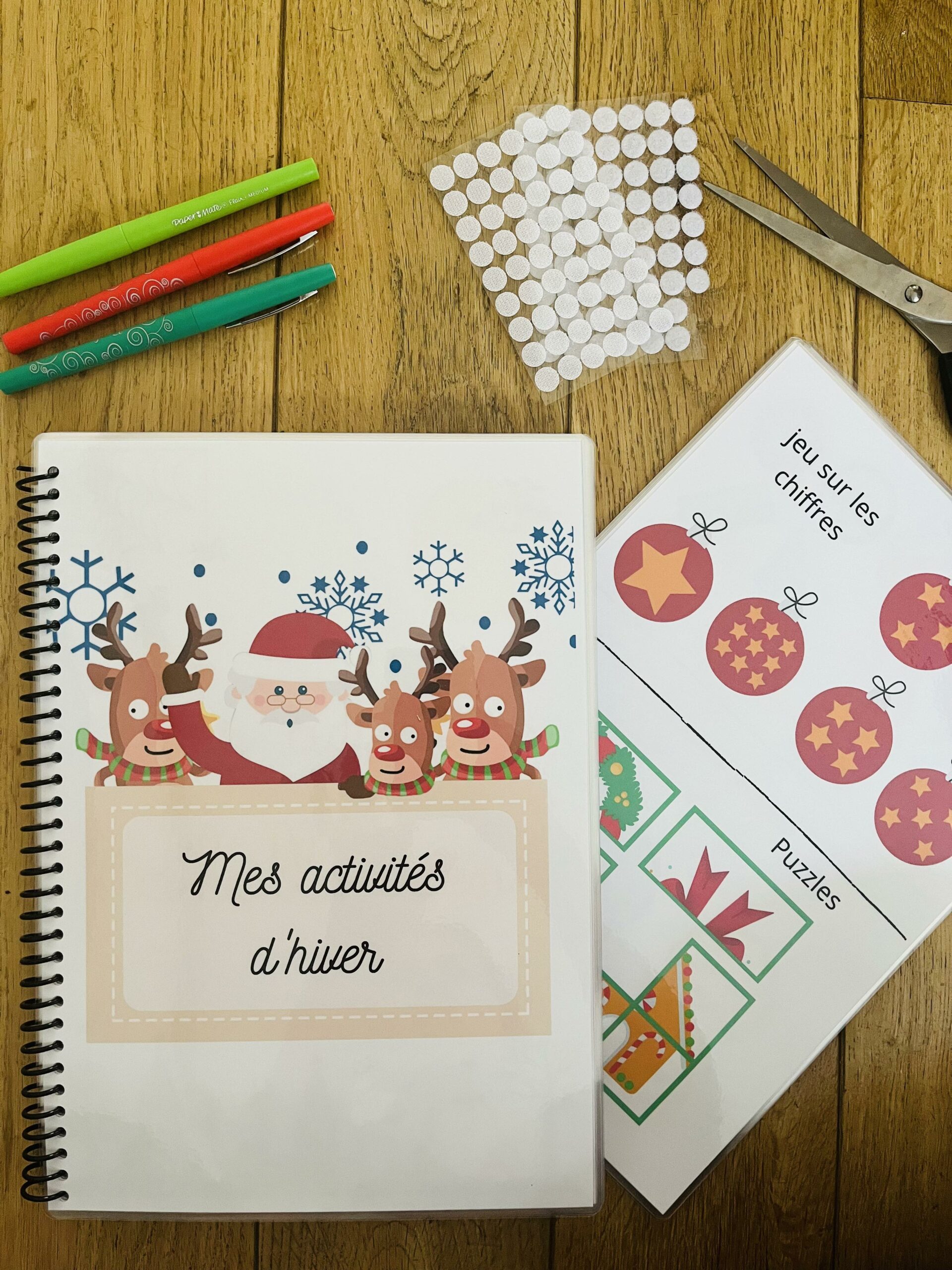 Cahier d'activité noël pour enfant en kit - Kreakids