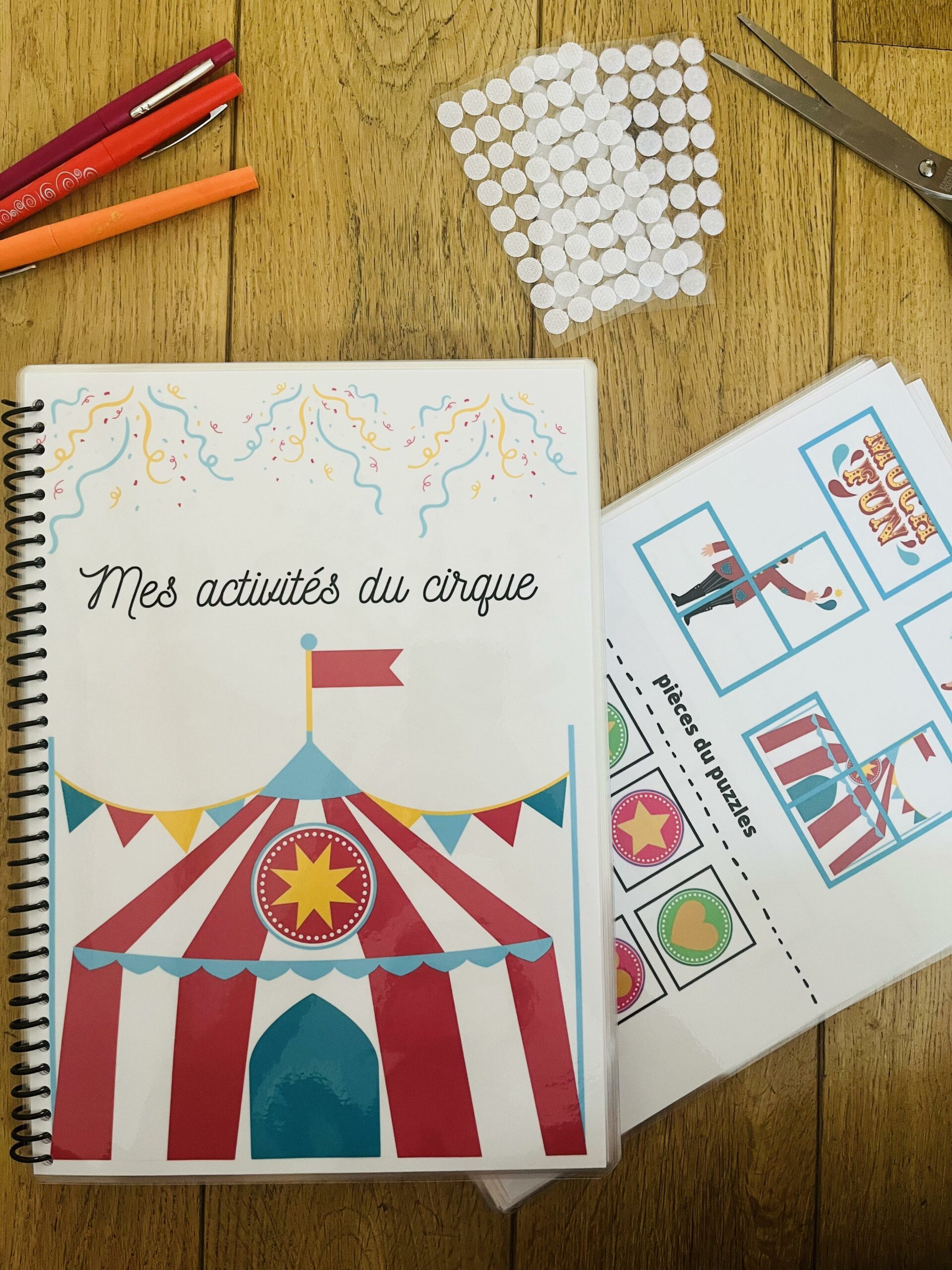 Cahier d'activités cirque niveau maternelle en kit - Kreakids