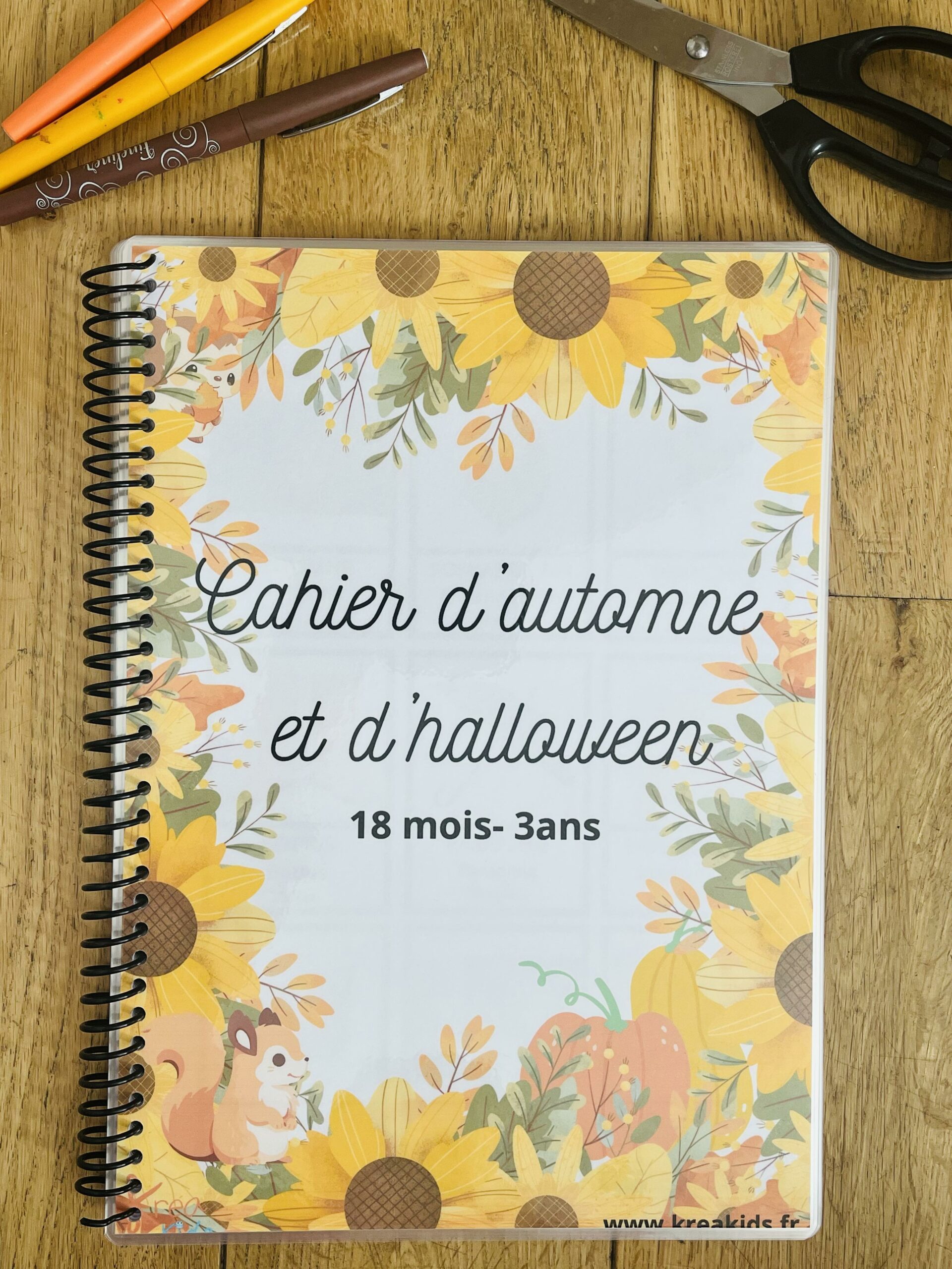 Cahier activités halloween et automne 18 mois et plus - Kreakids