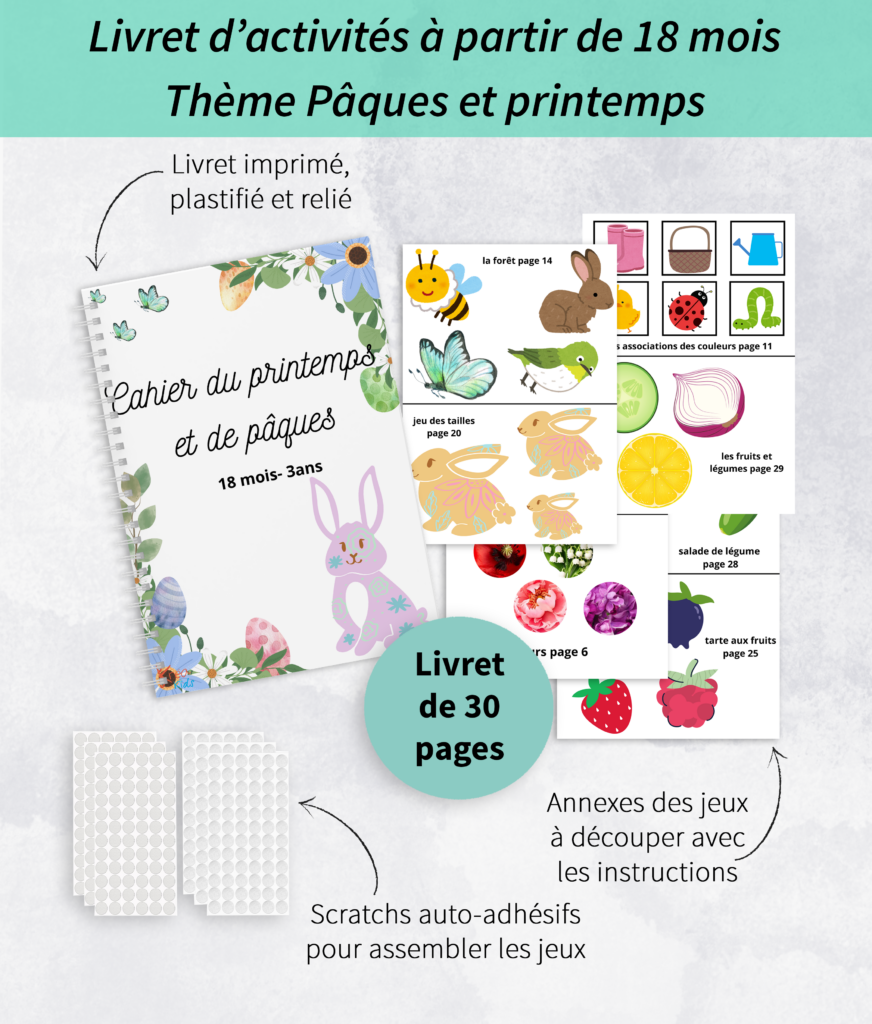 Livret d'activité pâques 18 mois et plus à découper - Kreakids