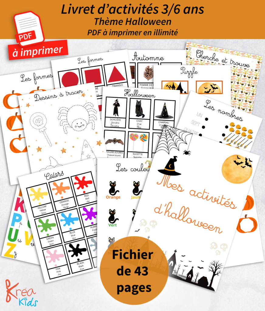 PDF livret halloween à imprimer - Kreakids